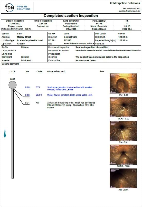 Wincan CCTV Pipeline Inspection Software - TDMPS